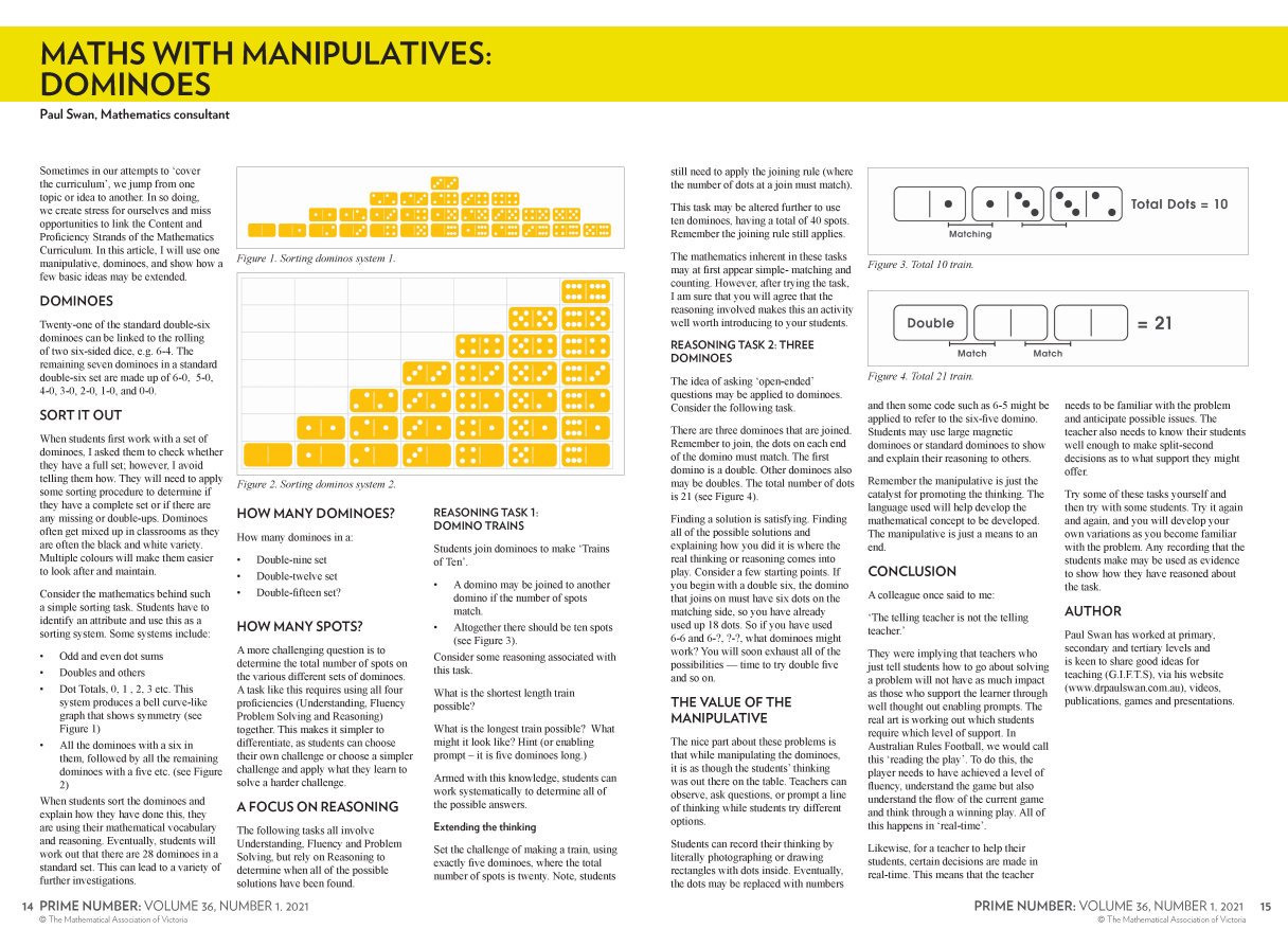 Dominoes – Maths Materials